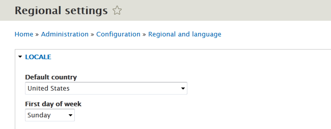 How To Configure The Regional Settings Drupal 8 Tutorial