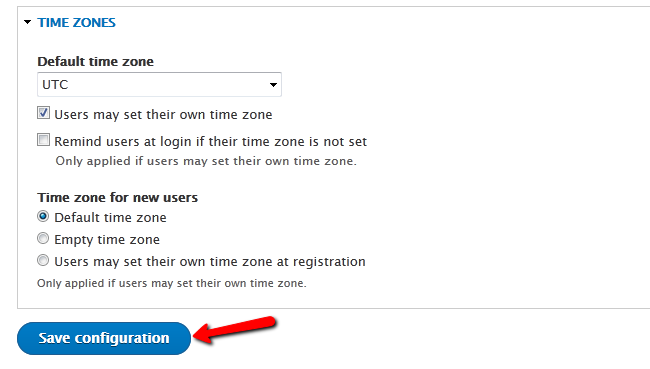How To Configure The Regional Settings Drupal 8 Tutorial