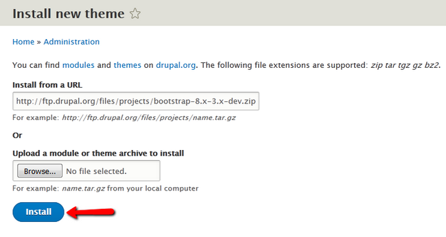 How To Install Themes In Drupal 8 Drupal 8 Tutorial