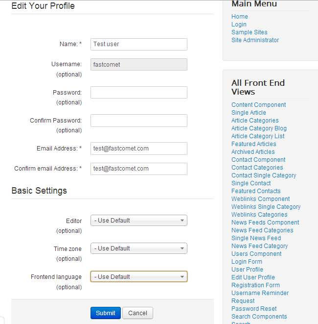 Edit Joomla User Profiles • Joomla Tutorial Fastcomet 1745