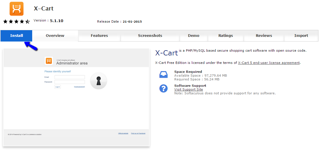 Install X-Cart via Softaculous • X-Cart Tutorial - FastComet